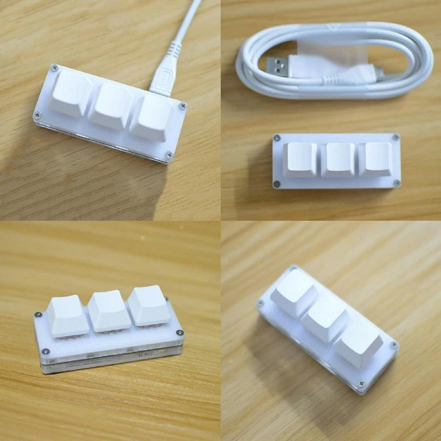 MINI 3-KEY KEYPAD Gaming Keyboard Programming Macro Mechanical Copy ...
