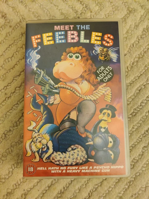 MEET THE FEEBLES VHS Vintage Peter Jackson. 1992 Very Rare Big box. £35 ...
