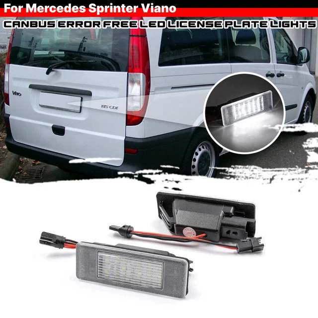 LED KENNZEICHENBELEUCHTUNG FÜR Mercedes-Benz Sprinter W906 906 Viano ...