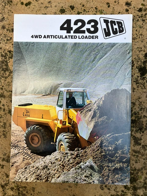 JCB 423 ARTICULATED Wheeled Loader Tractor Brochure Construction , Farm ...