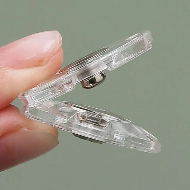 TRANSPARENT INVISIBLE SNAP Buttons Sensitive Simple and Durable £6.29 ...
