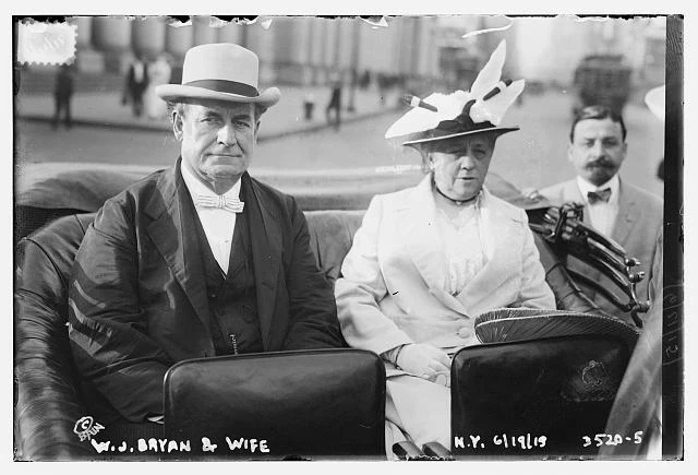POLITICIAN WILLIAM JENNINGS Bryan 1860 1925 His Wife Mary Baird Br Old ...