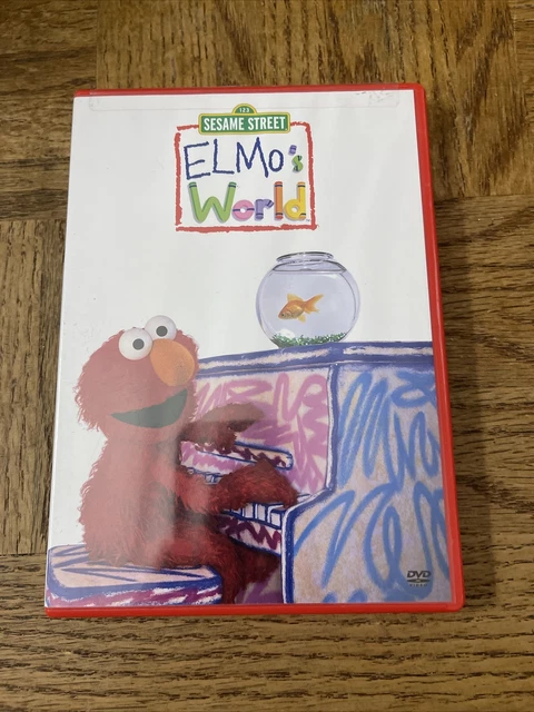SESAME STREET ELMOS World DVD-Very Rare Dust Cover With Black Case-SHIP ...