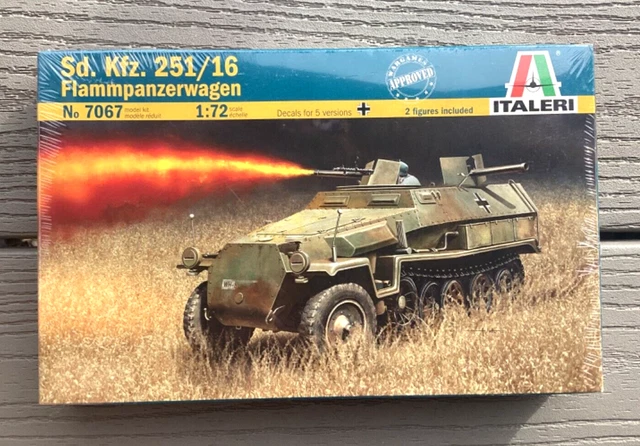 ITALERI 1/72 WW II German Sd.Kfz.251/16 Flammpanzerwagen Halftrack ...