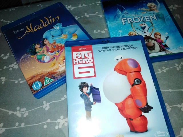 DISNEY FROZEN, BIG HERO 6 & ALADDIN BLU-RAY £15.99 - PicClick UK