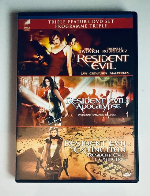 RESIDENT EVIL/RESIDENT EVIL: Apocalypse/Resident Evil: Extinction (DVD ...