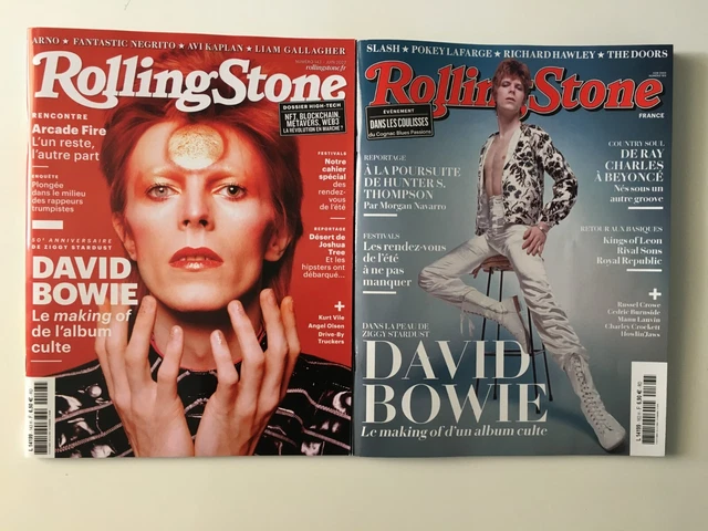 ROLLING STONE MAGAZINE : Juin 2024 N° 163 David Bowie & Juin 2022 N ...