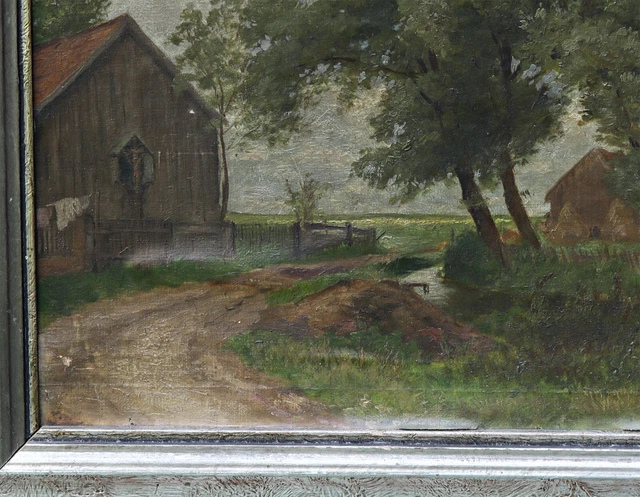 HEINRICH NEPPEL – Landschaft – Öl auf Leinwand/Karton, signiert, mit ...