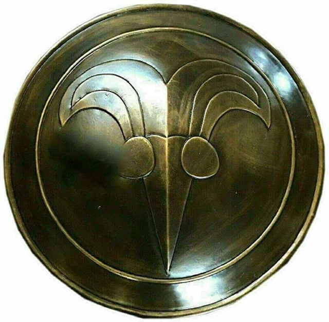 MEDIEVAL ARMOR LEONIDAS Spartan Shield Iron Steel LARP Combat Warrior ...