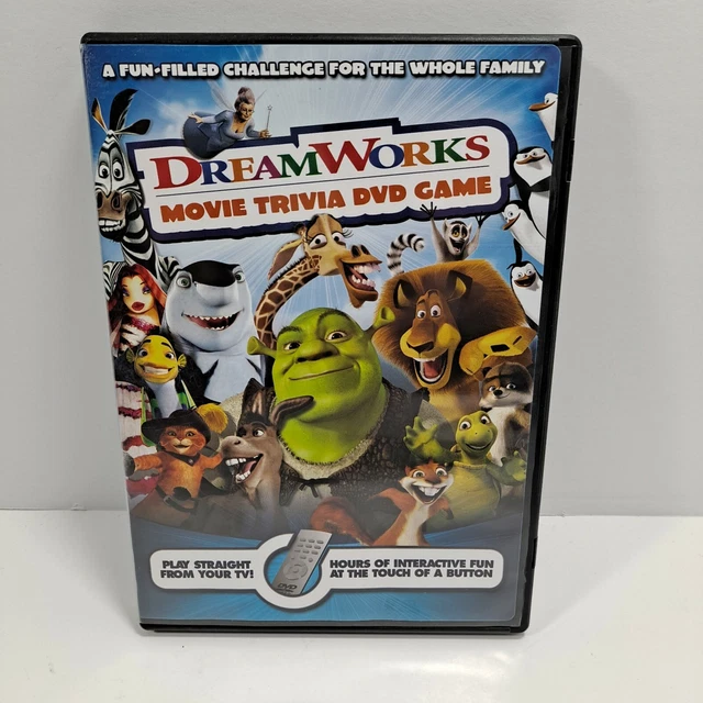 DREAMWORKS MOVIE TRIVIA DVD Game (DVD, 2006) Shrek Shark Tale Over the ...