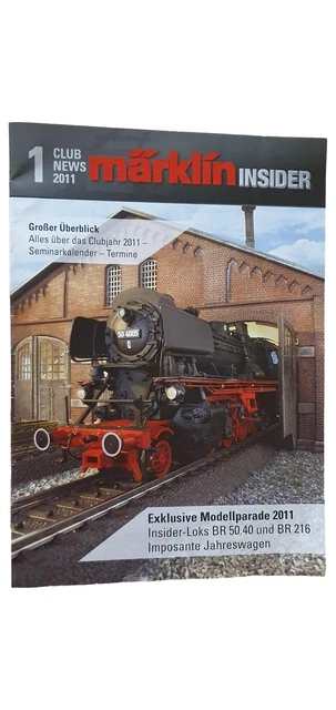 MÄRKLIN INSIDER CLUB News 2011 Heft 1 Zeitschrift Modellbahn Loks EUR ...