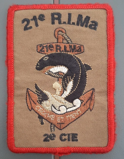 PATCH 2° COMPAGNIE 21° RIMa Régiment Infanterie de Marine TDM 97x70 mm ...