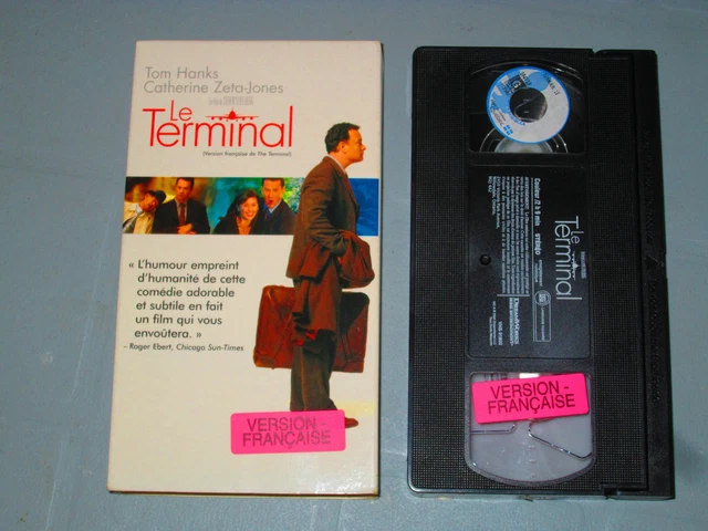 LE TERMINAL/ THE Terminal (VHS)(French) Tom Hanks, Catherine Zata-Jones ...