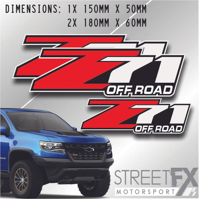 COLORADO Z71 4X4 Premium Sticker Pack for Holden MY17 MY18 MY19 EUR 21 ...