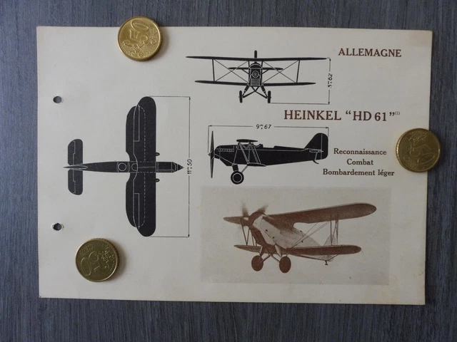 WW2 / FICHE Aeronautique Militaire / Identification Avion Combat Wl ...