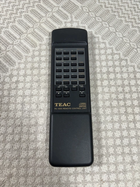 ORIGINAL OEM GENUINE Teac CD Player Remote Control RC-505 TESTED $10.00 ...