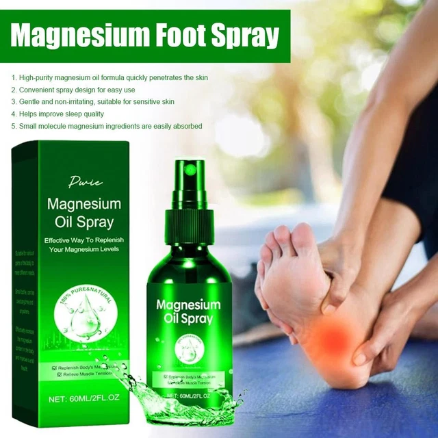 2 FL.OZ PURE Magnesium Oil Spray , Relieve Muscle Soreness ﻿& Joint ...
