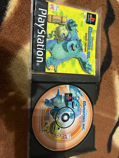 MONSTERS INC SCARE Island Disney PS1 (COMPLETE) Sony Playstation black ...