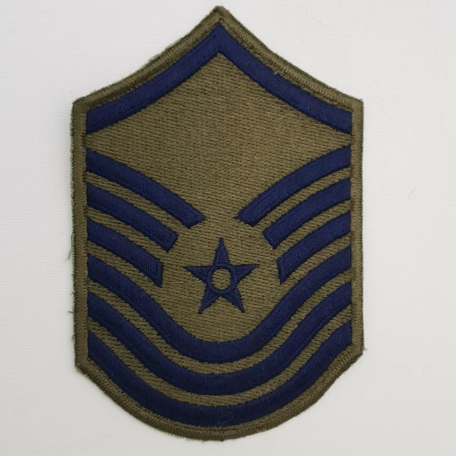 VINTAGE US AIR Force Master sergeant rank insignia cloth patch EUR 6,32 ...