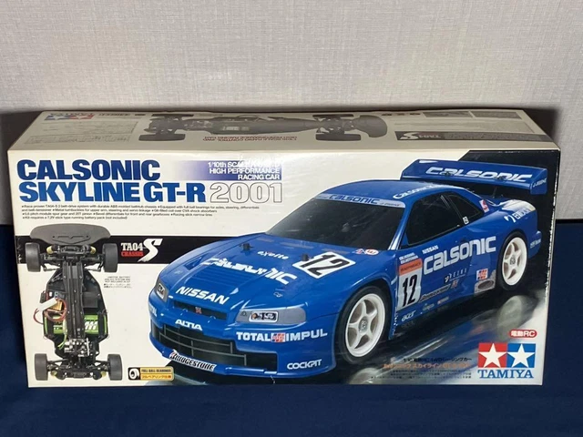 TAMIYA 1/10 RC Calsonic Skyline Gt-R Model Car Remote Control Racing ...