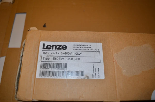 LENZE VECTOR 8200 E82EV402K4C200 4,0Kw 3~400V E82ev402_4c200 New EUR ...