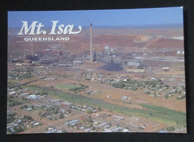 VINTAGE POSTCARD~AERIAL VIEW Of Mt Isa~Mines~Qld~Mv~Unused $1.25 ...