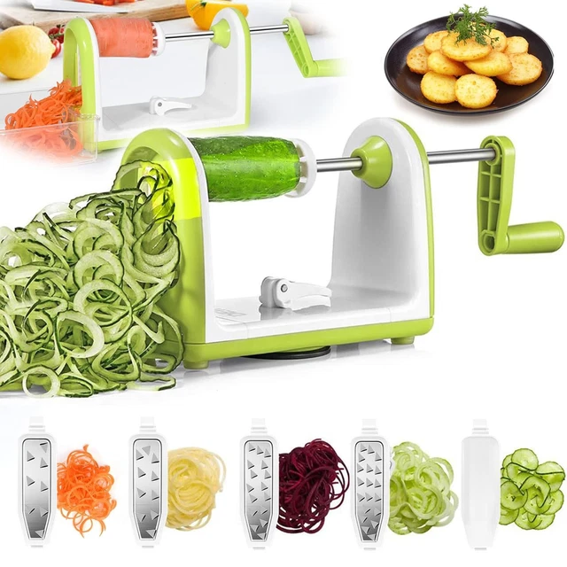 5 BLADE VEGETABLE Spiralizer Spiral Slicer Vegetable Slicer Veggie ...