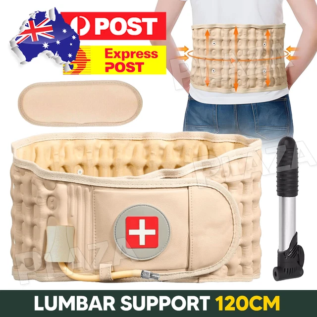 SPINAL AIR TRACTION Back Belt Physio Decompression Lumbar Waist Brace ...