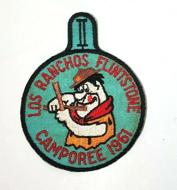 1961 BOY SCOUT Los Ranchos Flinstone Camporee Button Loop Patch Dangle Rare Vtg £9.43 - PicClick UK