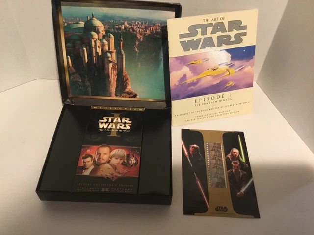 STAR WARS: THE Phantom Menace Widescreen VHS Collectors Edition New £17 ...