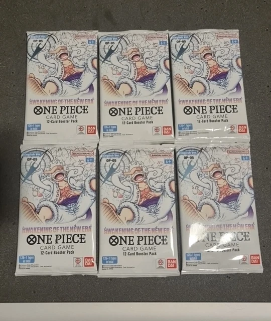 ONE PIECE CARD Game OP-05 6x Booster Packs Awakening of the New Era $73 ...