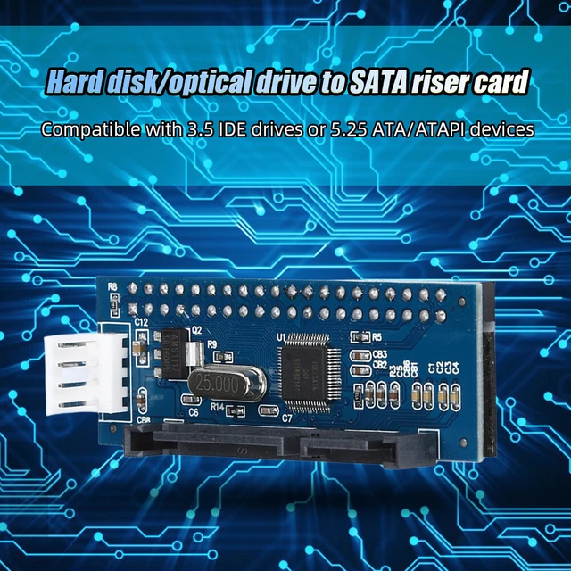 3.5IN IDE TO SATA SSD Adapter Card 1.5Gb/s Hard Disk Adapter Board for ...