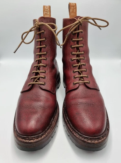 STUNNING VINTAGE WW2 British Army Ammo Boots BGS ZUG grain leather UK 9 ...