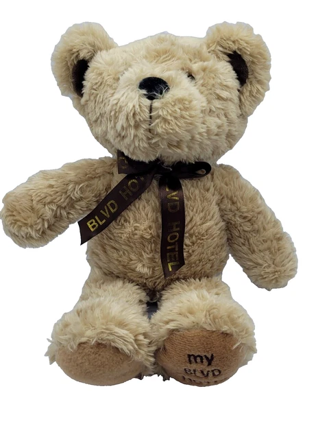 MY BLVD HOTEL Teddy Bear Blackpool Pleasure Beach Cuddly 12"Plush Soft ...