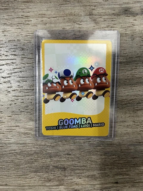 SUPER MARIO BROS. Wonder Exclusive Goomba Luigi Toad Promo Trading Card ...