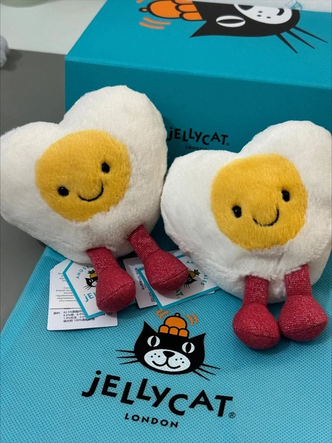 JELLYCAT AMUSEABLES VALENTINE Egg with Tags Dust Bag Limited Valentine ...