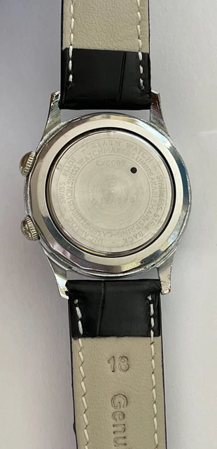 VINTAGE CARLTO ALARM Watch Incabloc 21 Jewels Unbreakable Mainspring ...