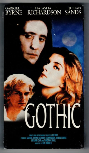 GOTHIC VHS, GABRIEL Byrne, Natasha Richardson, Julian Sands, 1986 New ...