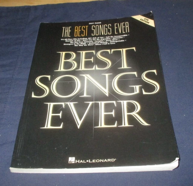 EASY PIANO THE Best Songs Ever4th Edition Sheet Music (Hal Leonard) 74 ...