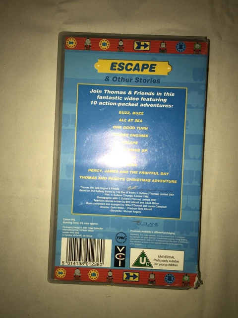 THOMAS THE TANK Engine & Friends - Escape & Other Stories - Vhs 2001 £ ...