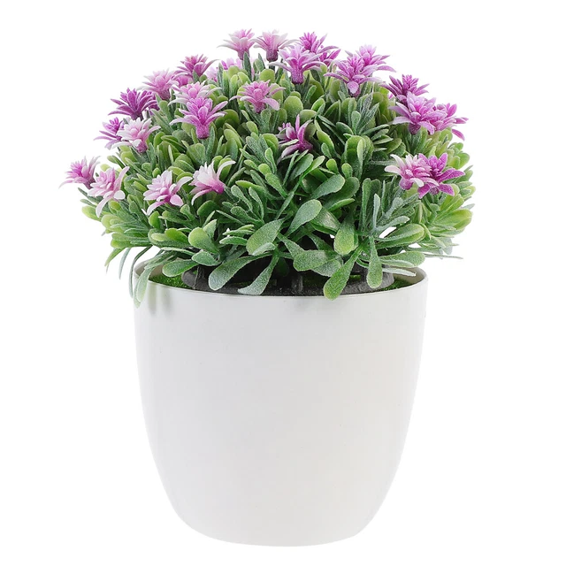 EN PLASTIQUE BONSAÏ Plantes Faux Fleur En Vase Décoratif Faux Plante ...