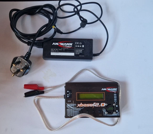 ANSMANN RACING XBASE 2.0 LIPO Battery Charger RC cars, airsoft etc. £10 ...