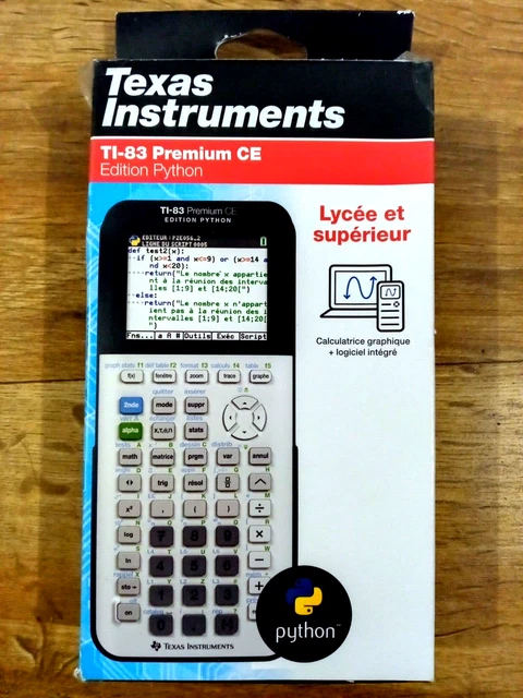 CALCULATRICE SCIENTIFIQUE TEXAS Instruments TI-83 Premium CE Edition ...