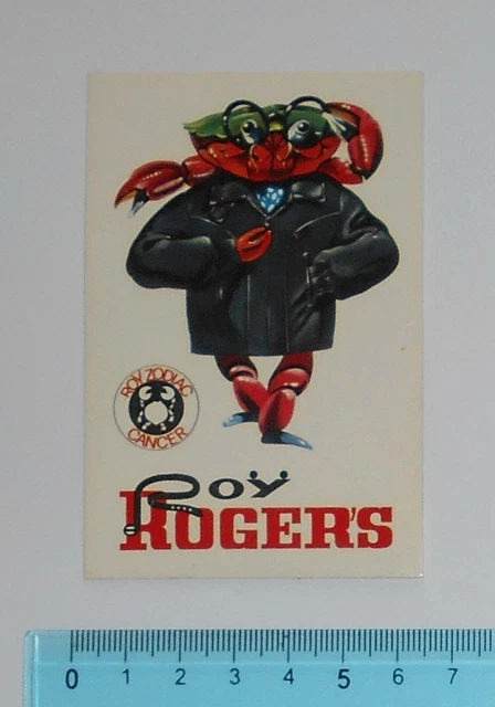 ADESIVO STICKER VINTAGE Autocollant Originale Anni '80 Roy Roger's ...
