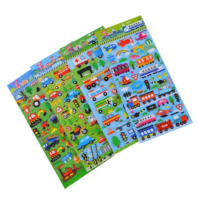 10 SHEETS DECALS Children Scrapbook 3d Stickers Scrapbooking Cartoon £9 ...