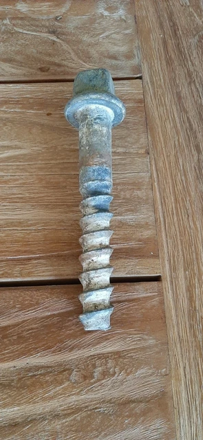 VINTAGE RAIL BOLT Railway Track Sleeper Anchor Bolt Screw 19cm, 26mm ...