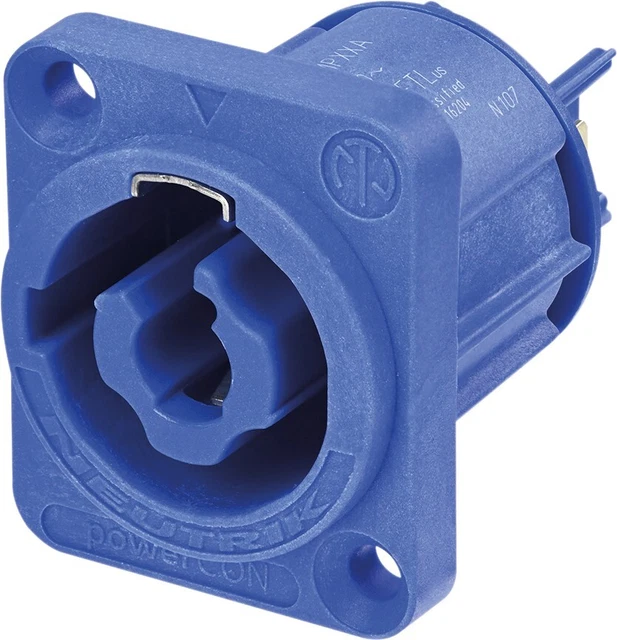 NEUTRIK NAC3MPXXA 3 Pin Male Powercon Mains Inlet Chassis £6.99 ...
