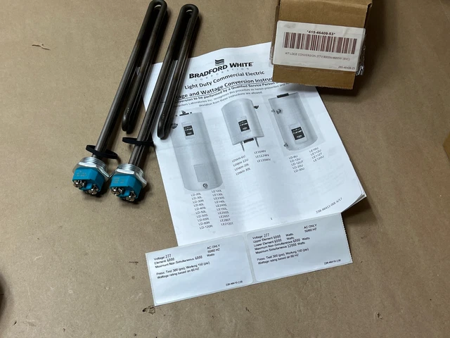 BRADFORD WHITE ELECTRIFLEX LD Water Heater LDCE Element Conversion Kit 277V 12kW $106.45 ...