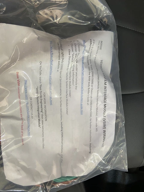 GENUINE DODGE RAM 2500/3500 Vehicle System Interface Module (VSIM ...