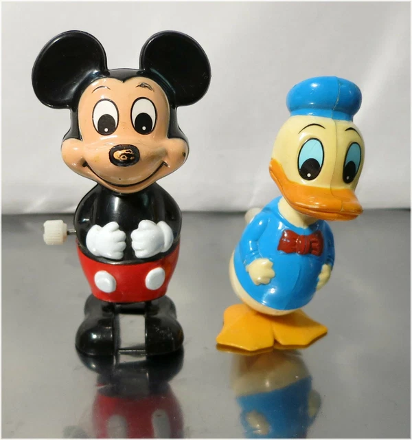 COLLECTIBLE VINTAGE 70'S Walt Disney Production TOMY Wind Up Donald ...